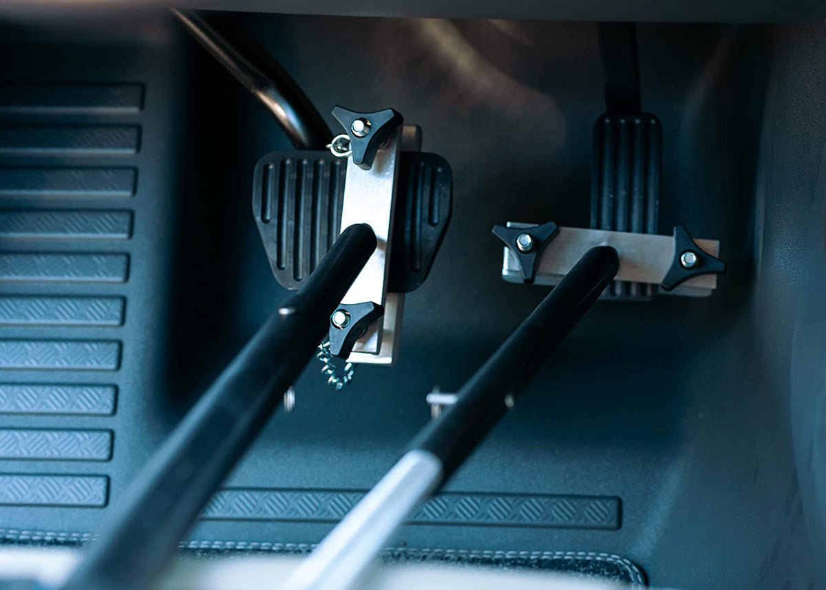 The SilverCrate™Portable Hand Controls Drivers Disabled Driving Stick ...
