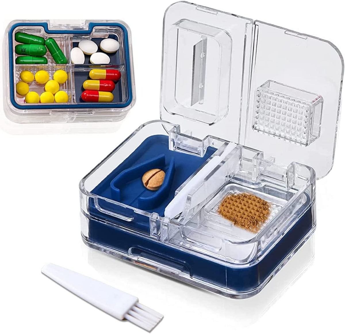 SilverCrate+™ Pill Cutter & Organizer – SilverCrate Plus