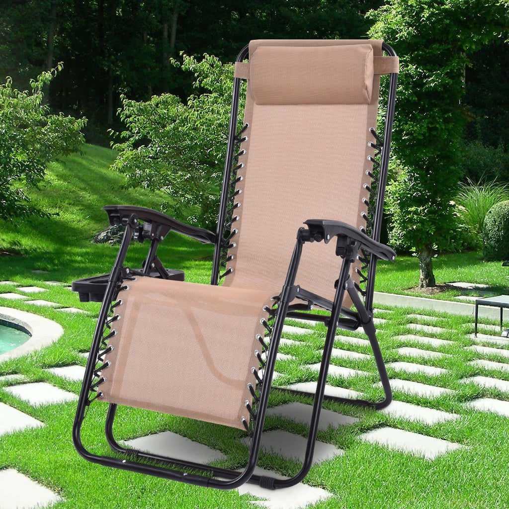 SilverCrate+™ Zero-Gravity Reclining Patio Chair (300lbs cap ...